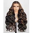 Amazon.com : Arabella 13x4 Lace Front Wigs Human Hair 1B/30 Highlight ...