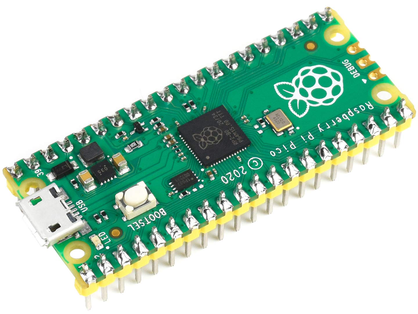 Mua Pre-Soldered Header Raspberry Pi Pico with USB Cable, Based on ...