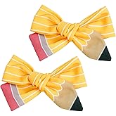 Amazon.com: Back to School Hair Clips for Girls Apple Pencil Hair Clips ...