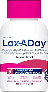 LAX-A-DAY Powder Laxative - No Taste, No Grit, No Sugar - Clinically ...