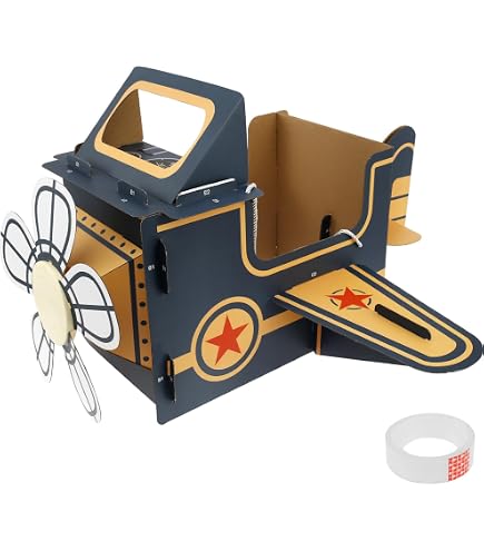 Kids Craft Kit For Roleplay Wearable Cardboard Airplane For Toddlers ...