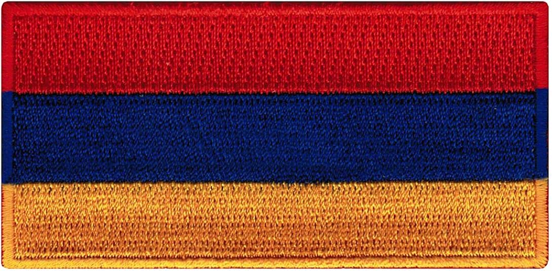 Amazon.com: Armenia Flag Embroidered Patch Armenian Iron-On National Emblem: Clothing