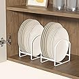 Amazon.com - 2 Pack Kitchen Plate Holder Organizer for Cabinet Space ...