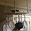 Amazon.com: Cooks Standard Ceiling Mounted Wooden Pot Rack, 24 by 18 ...