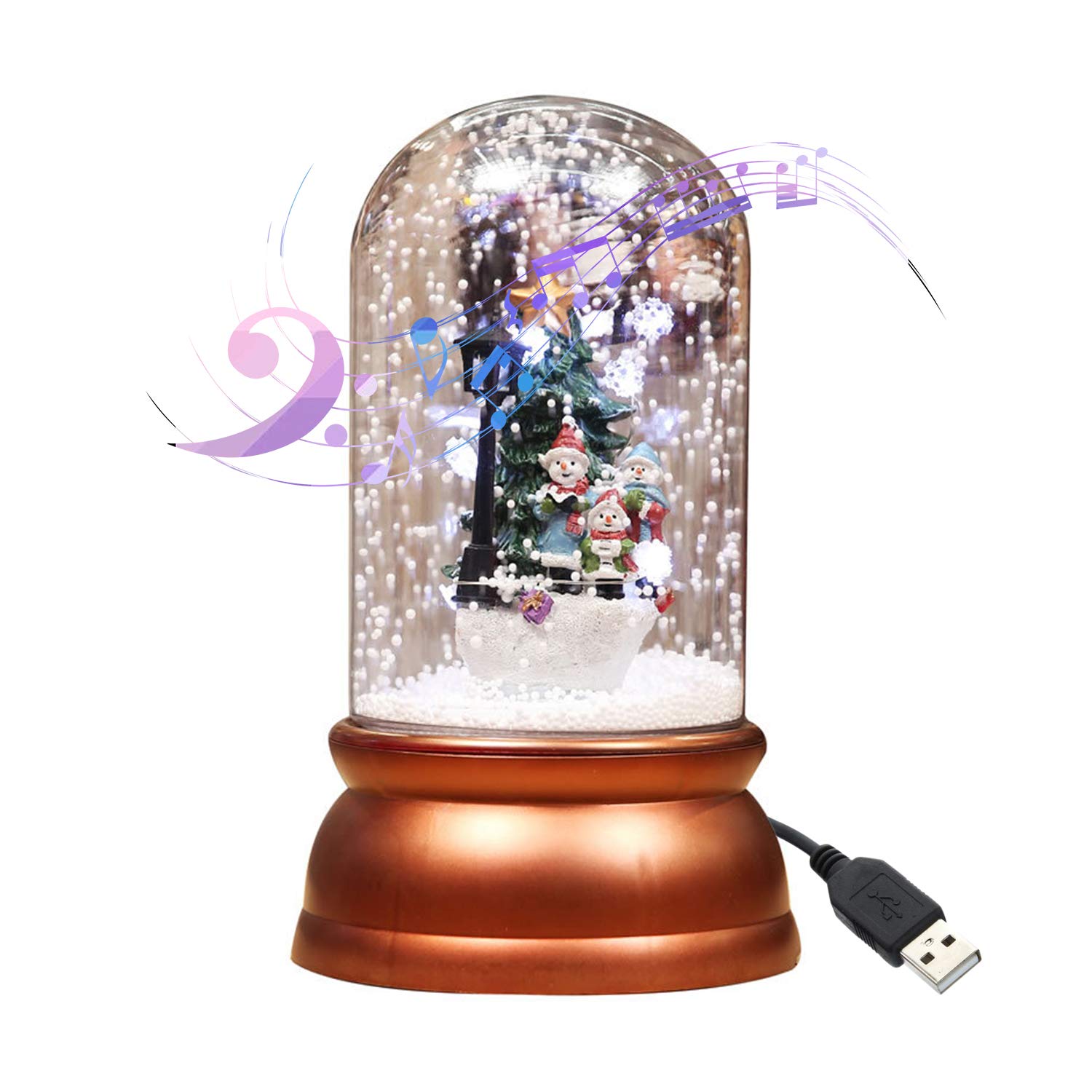 Buy Christmas Musical Snow Lantern USB Plug In Battery Operated LEDs buy-christmas-musical-snow-lantern-usb-plug-in-battery-operated-leds