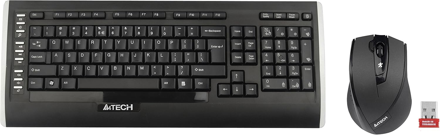 A4 Tech 9300F, Kablosuz Klavye ve V-Track Optik 2.0 Fare Set, Q Türkçe ...