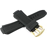 Amazon.com: Swiss Legend 18MM Black Silicone Band Strap & Rose Gold ...