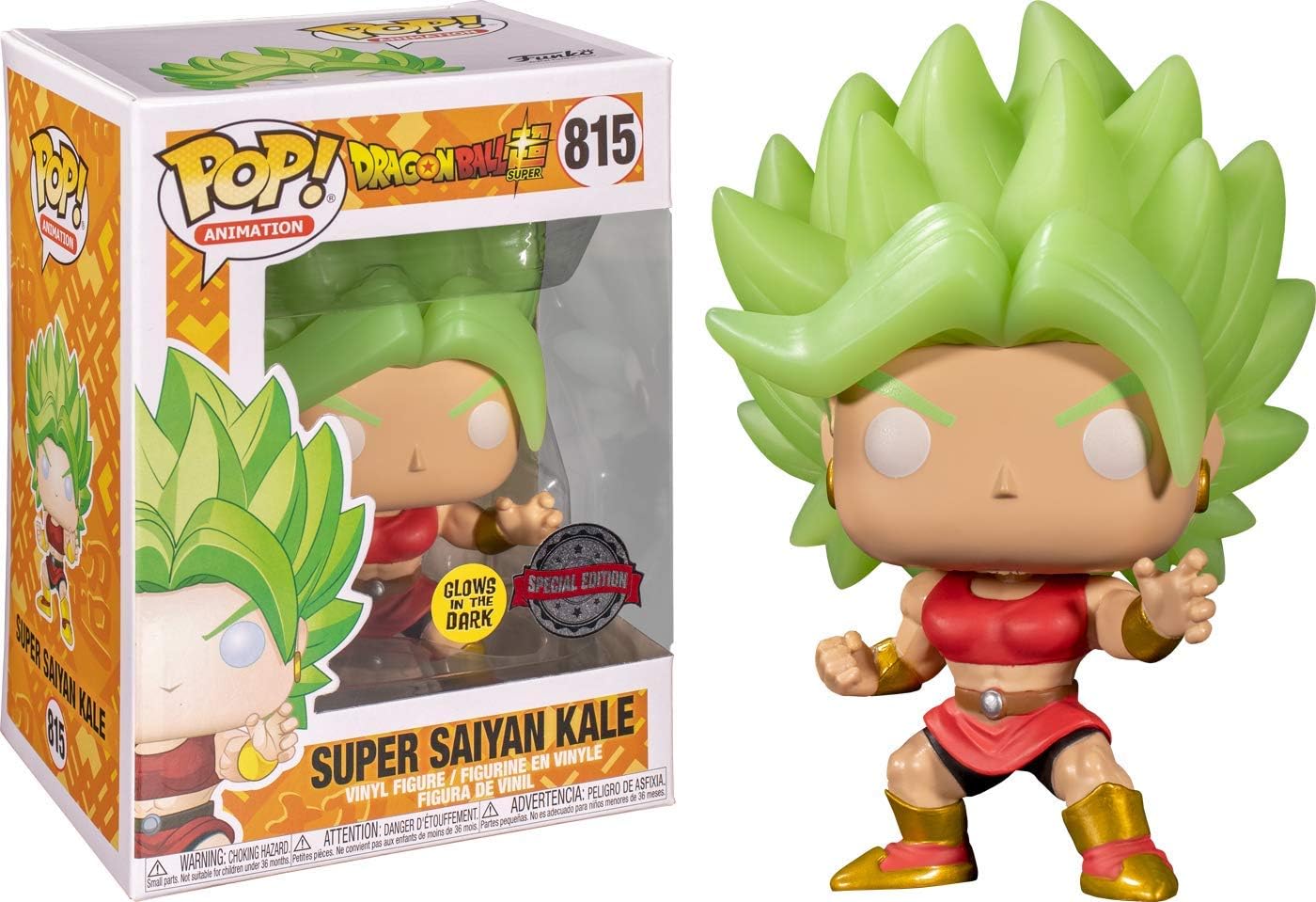Dragon Ball Super – Super Saiyan Kale Glow in the Dark Pop! Vinyl ...