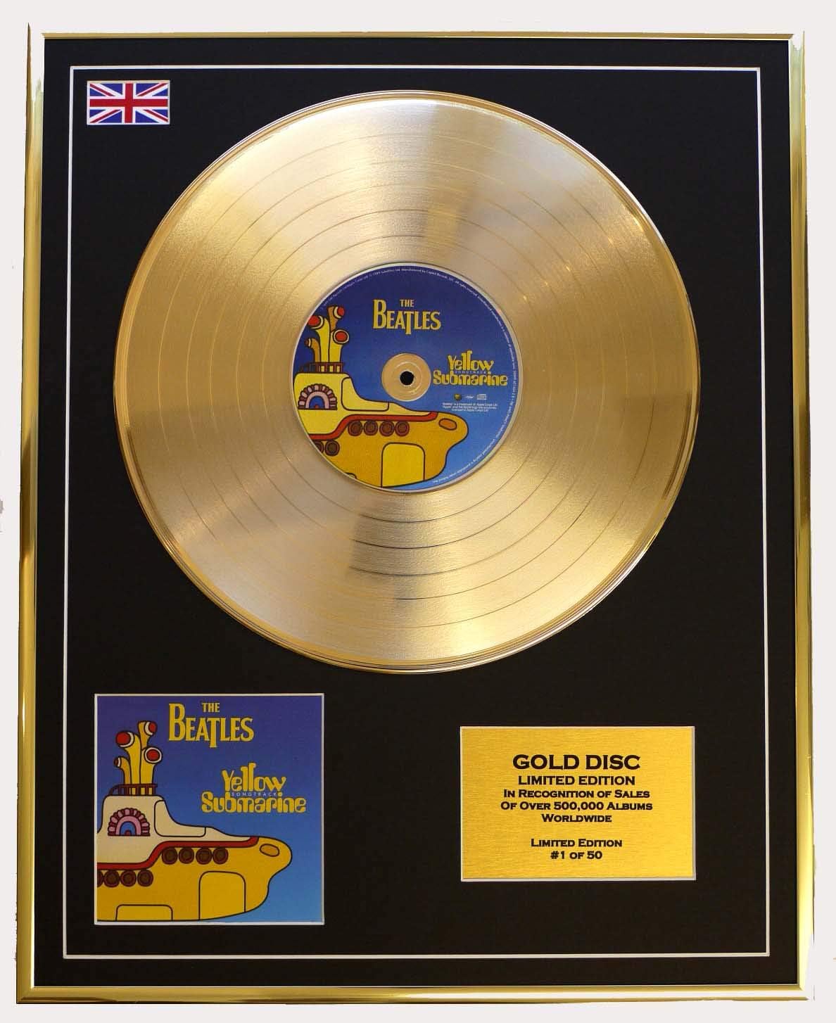 THE BEATLES/LIMITED EDITION/CD GOLD DISC/ALBUM ‘YELLOW SUBMARINE’/(The ...