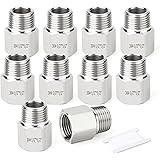TAISHER 5PCS 304 Stainless Steel Pipe Fitting, Reducer Adapter, 3/4" NPT Male x 1" NPT Female ...