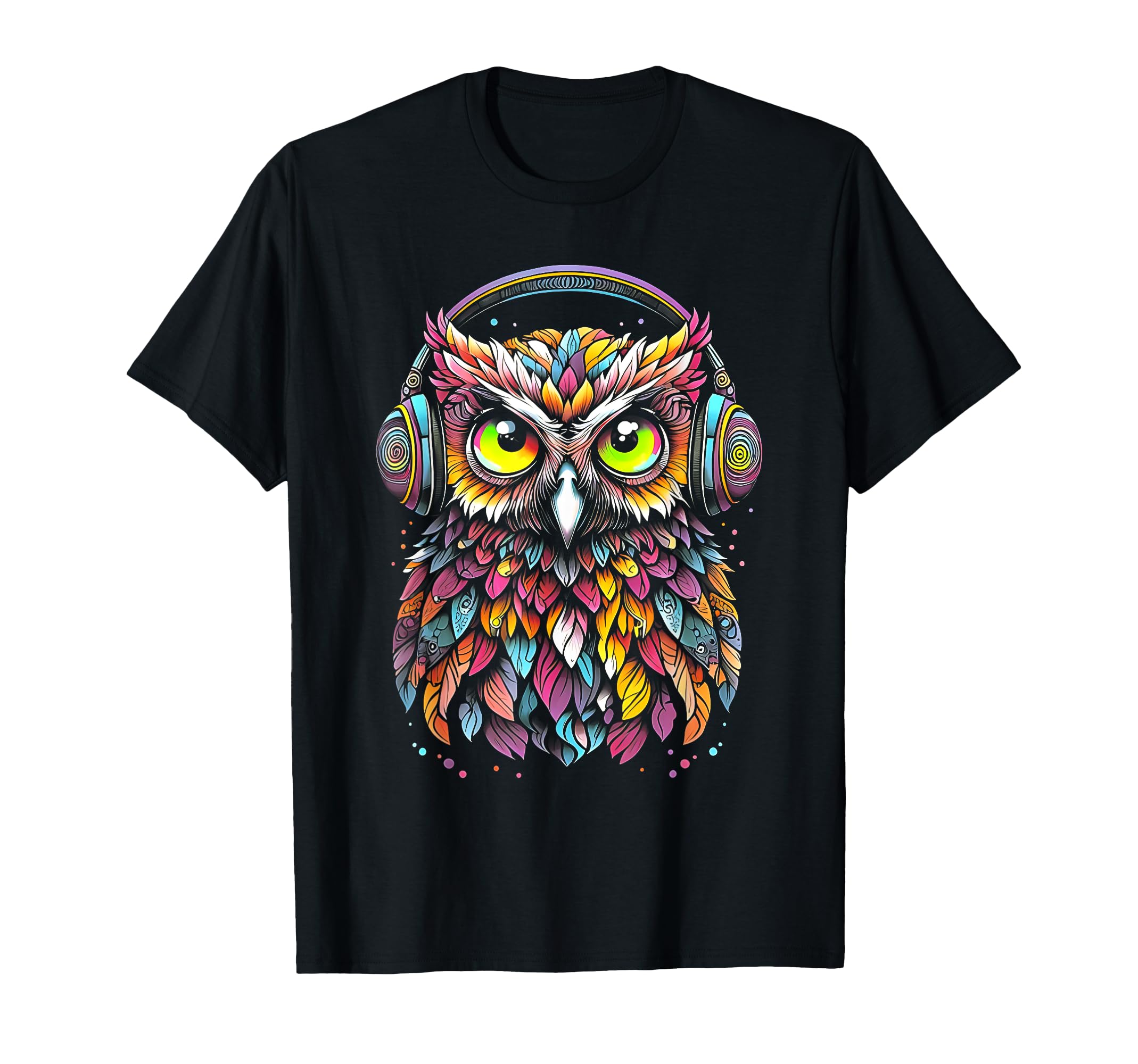 Colorful Rave Rainbow DJ Owl House Edm Festival Raver Animal T-Shirt - Large for sale | Mesa, AZ ...