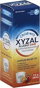 Amazon.com: Xyzal Children's 24 Hour Allergy Relief Tutti Frutti Liquid ...