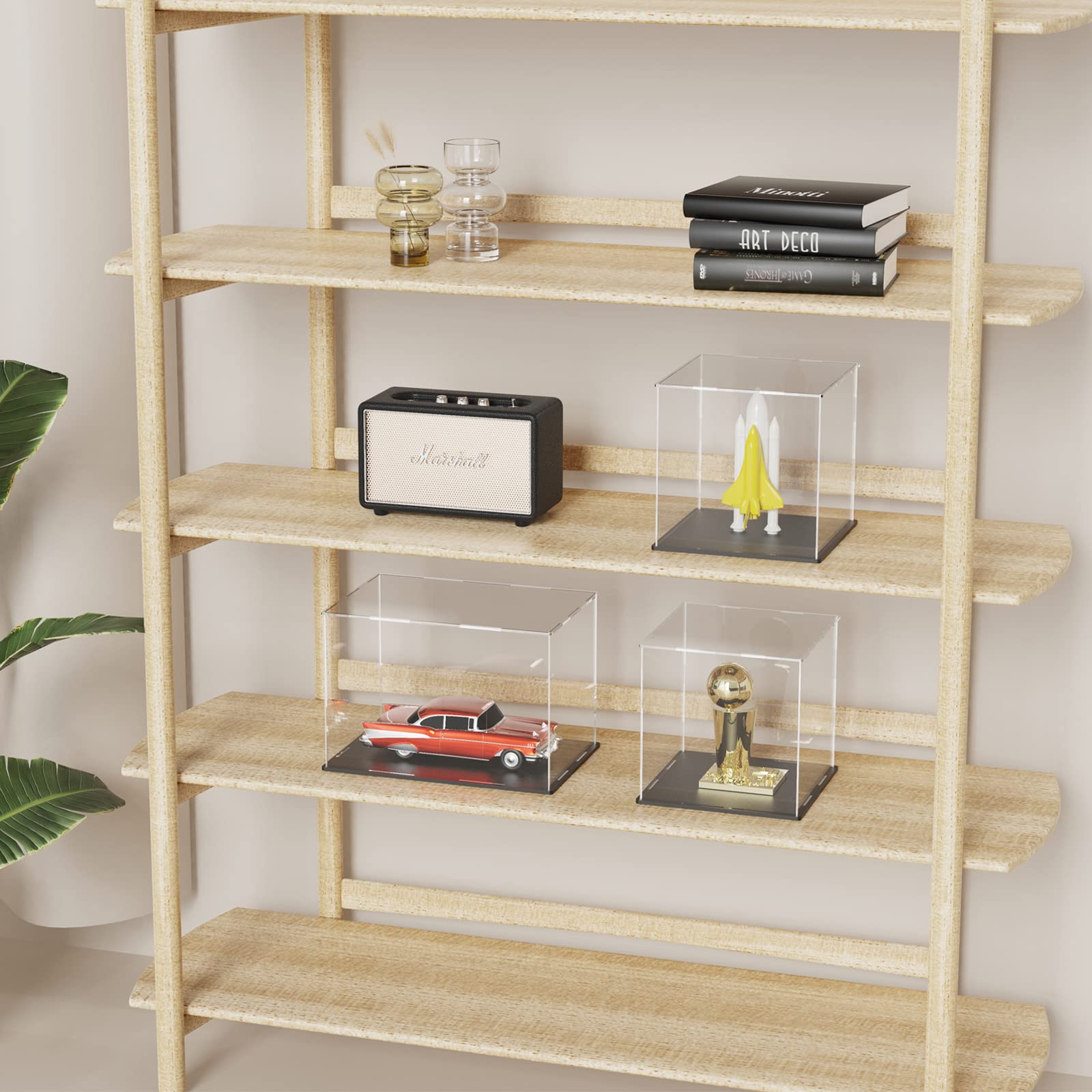 Mua Acrylic Display Case, 12x8x8 Inch Cube Acrylic Boxes for Display, Clear Display Cases with ...