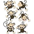 Amazon.com: CTP Monkeys 6" Designer Cut-Outs, Monkey Labels, Set of 36 ...