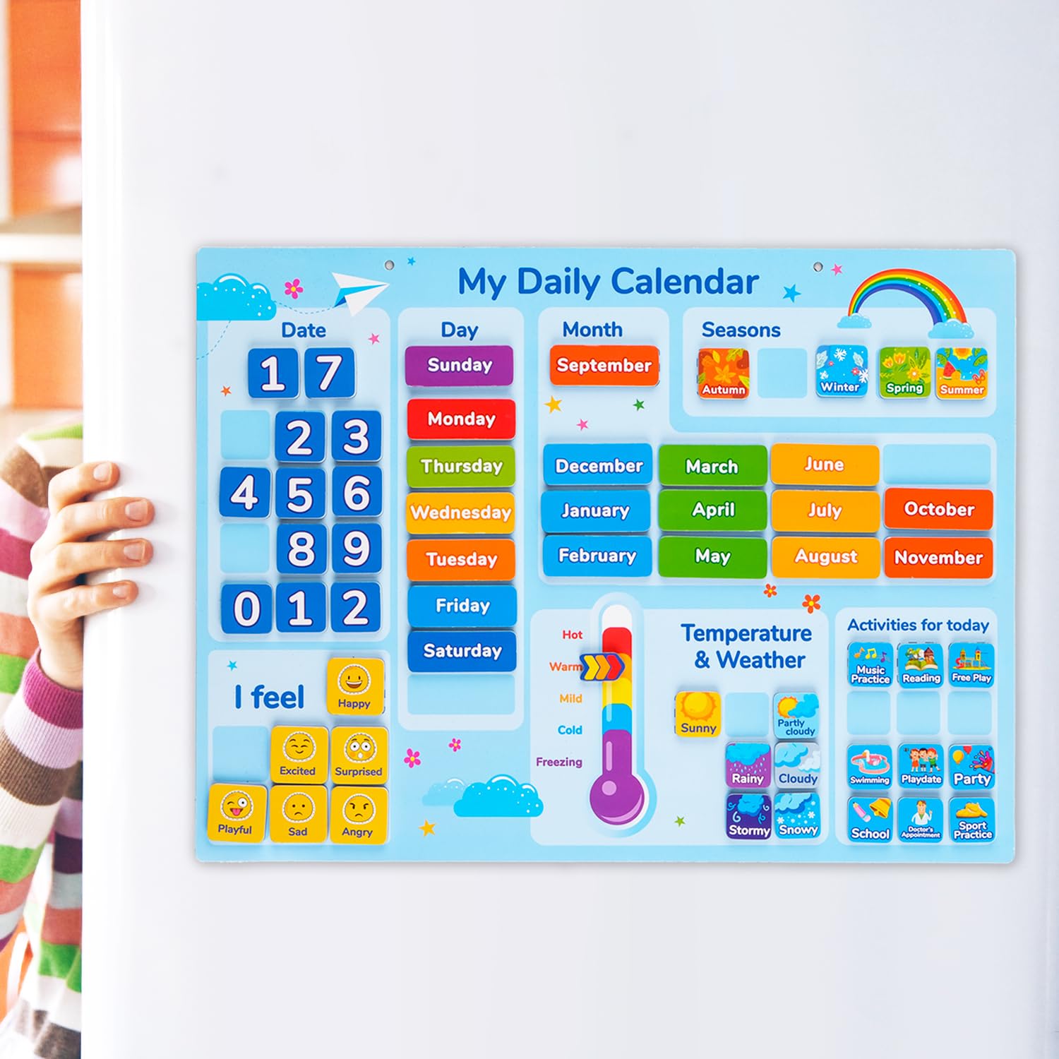 Mua Simply magic 58 PCS Kids Calendar - My First Daily Magnetic ...