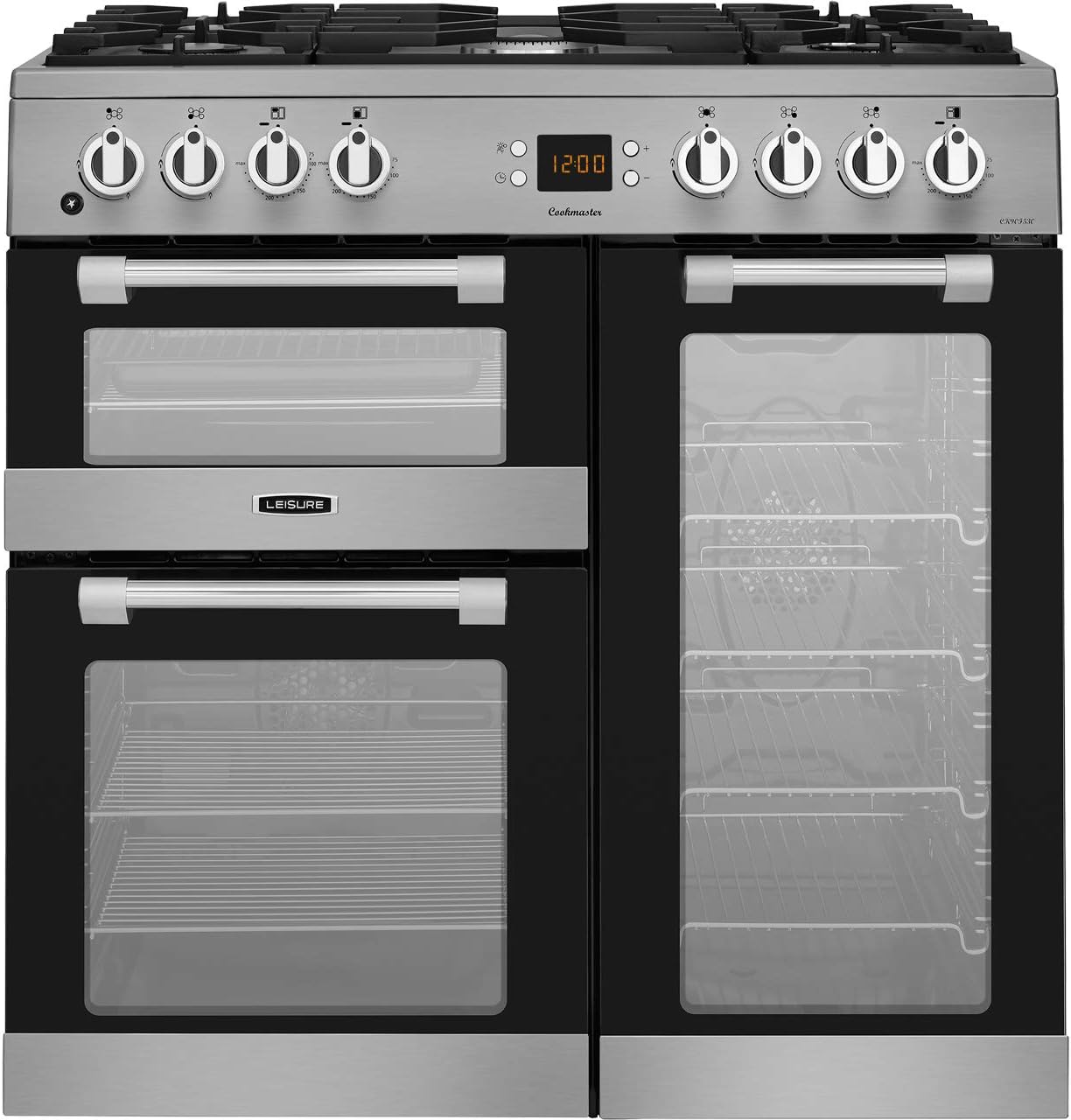 Leisure Cookmaster CK90F530X 90cm Dual Fuel Range Cooker - Stainless ...