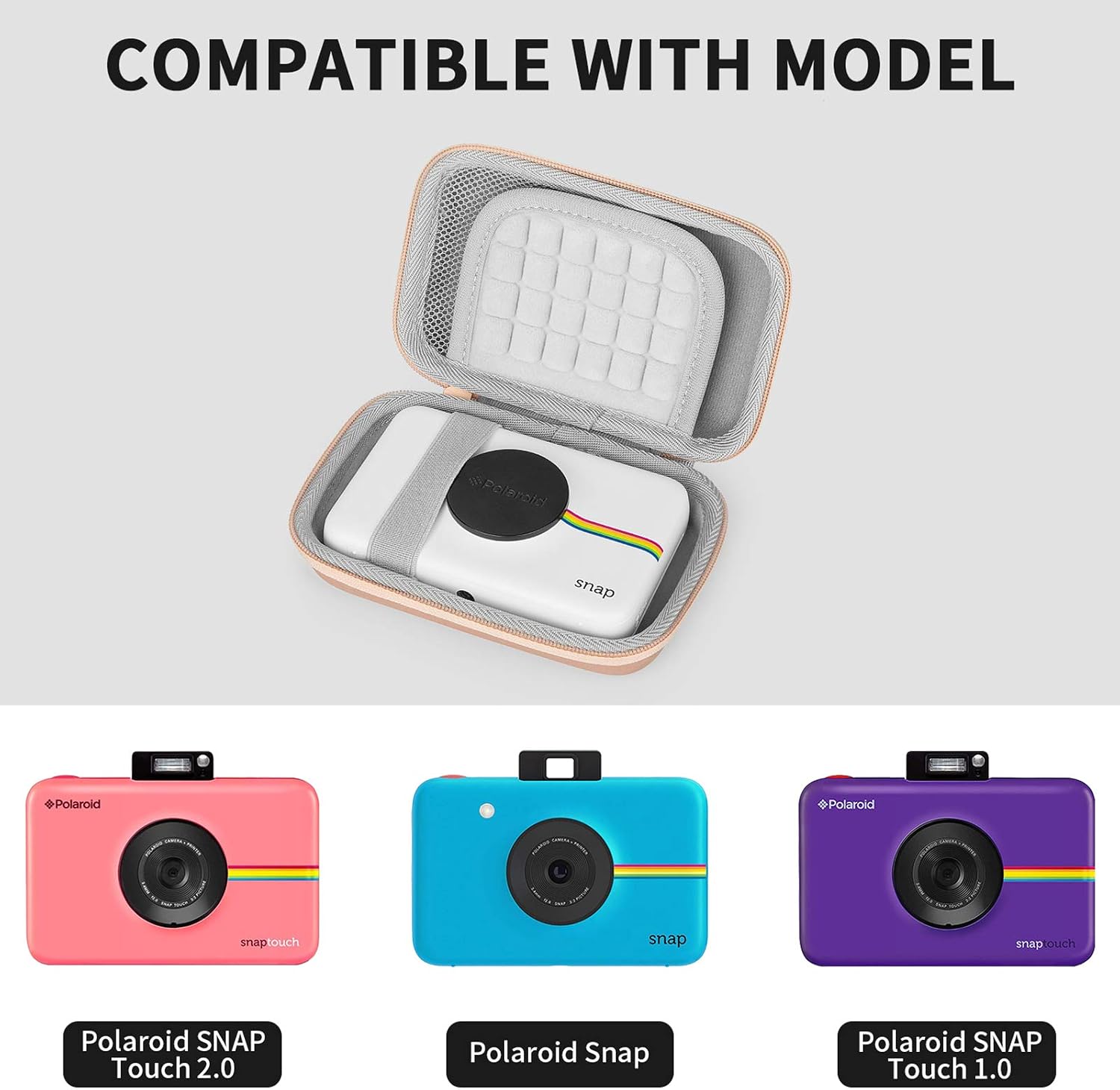 Case for Polaroid snap/snap touch/zip Hard Organizer Portable Carry ...