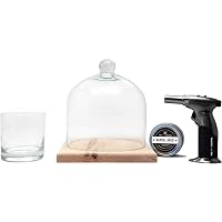 Amazon.com: Dome Cocktail Smoking Kit - Medium Wooden Base: Home & Kitchen