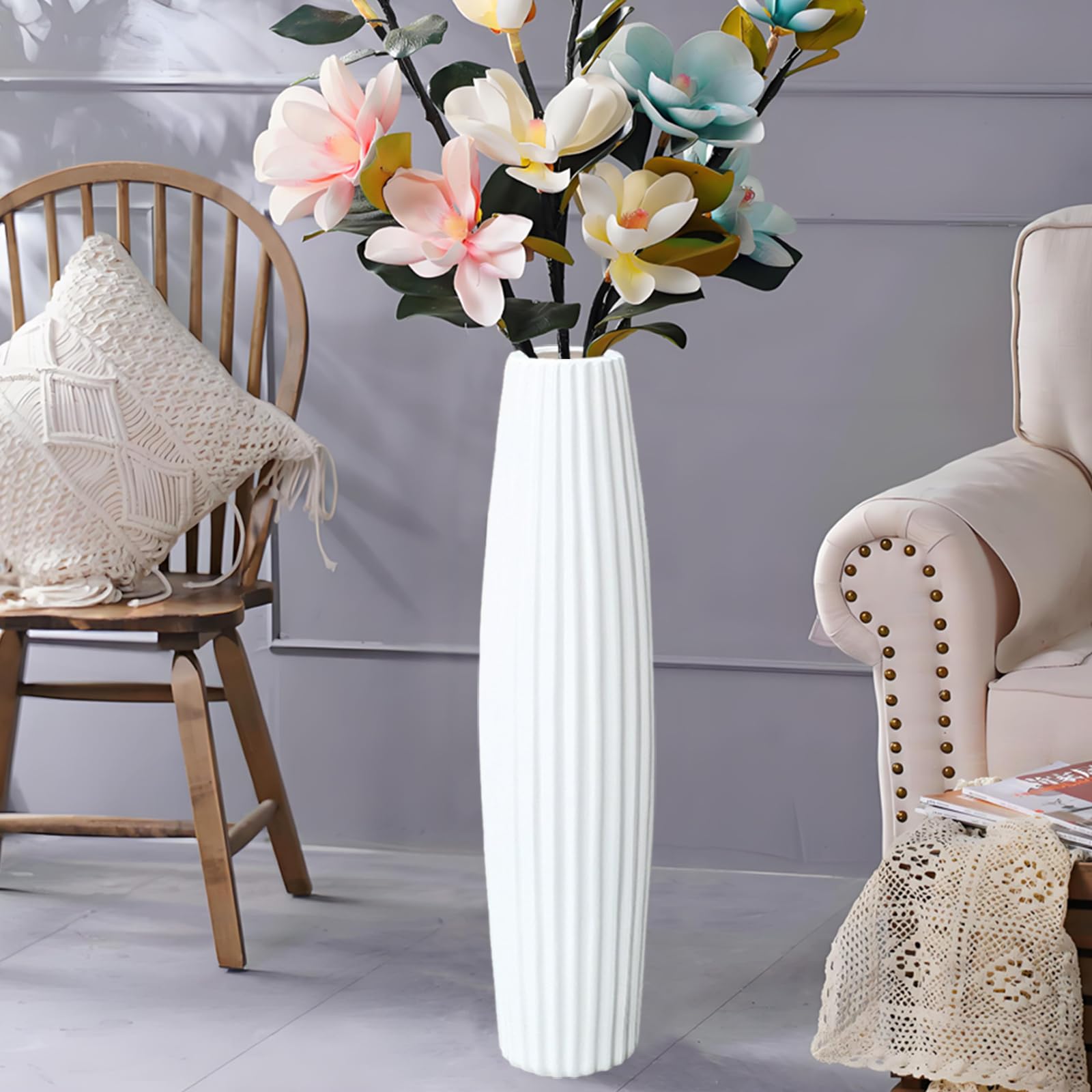 24 Inches Tall Floor Vase, Extra Large Handmade Ceramic Decorative Vase ...