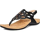 Amazon.com | Athlefit Women's Comfortable Orthopedic Sandals Thong ...