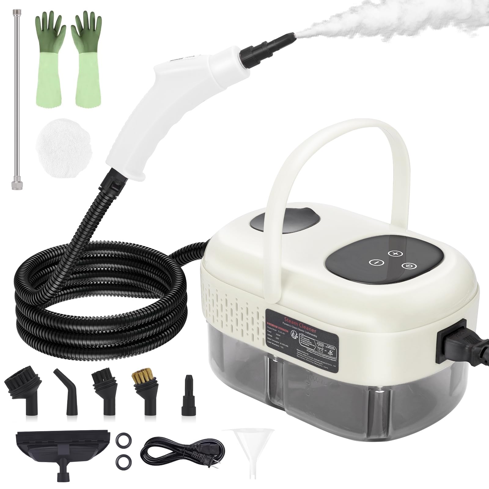 Handheld Steam Cleaner, 1000ml Water Tank, 15S Heat-up Time ...