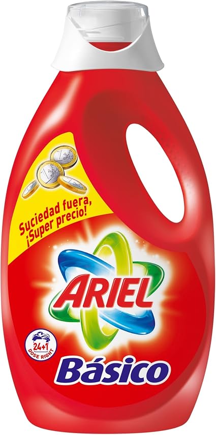 Ariel - Básico - Detergente líquido para lavadora - 1625 ml - [pack de ...