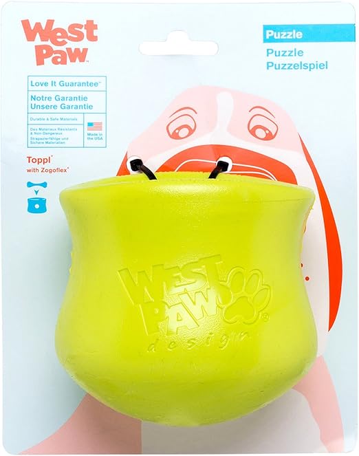 West Paw Zogoflex Toppl Interactive Treat Dispensing Dog Puzzle Play west-paw-zogoflex-toppl-interactive-treat-dispensing-dog-puzzle-play