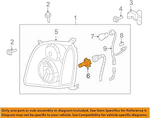 Amazon.com: General Motors GM OEM-Headlight Headlamp Bulb 13503418 ...