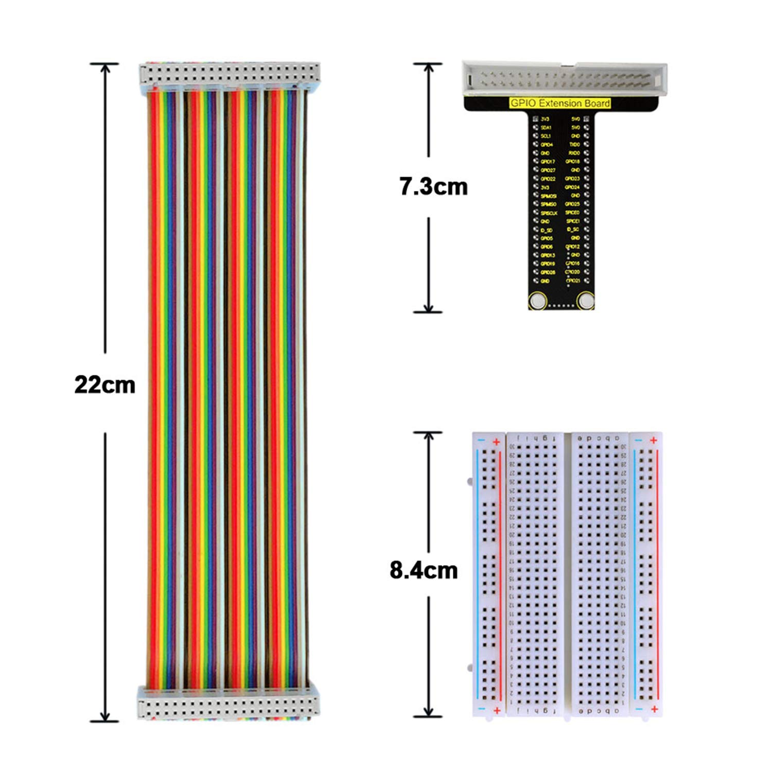 para Raspberry Pi Kit Keyestudio montado Pi T-Cobbler Breakout DuPont ...