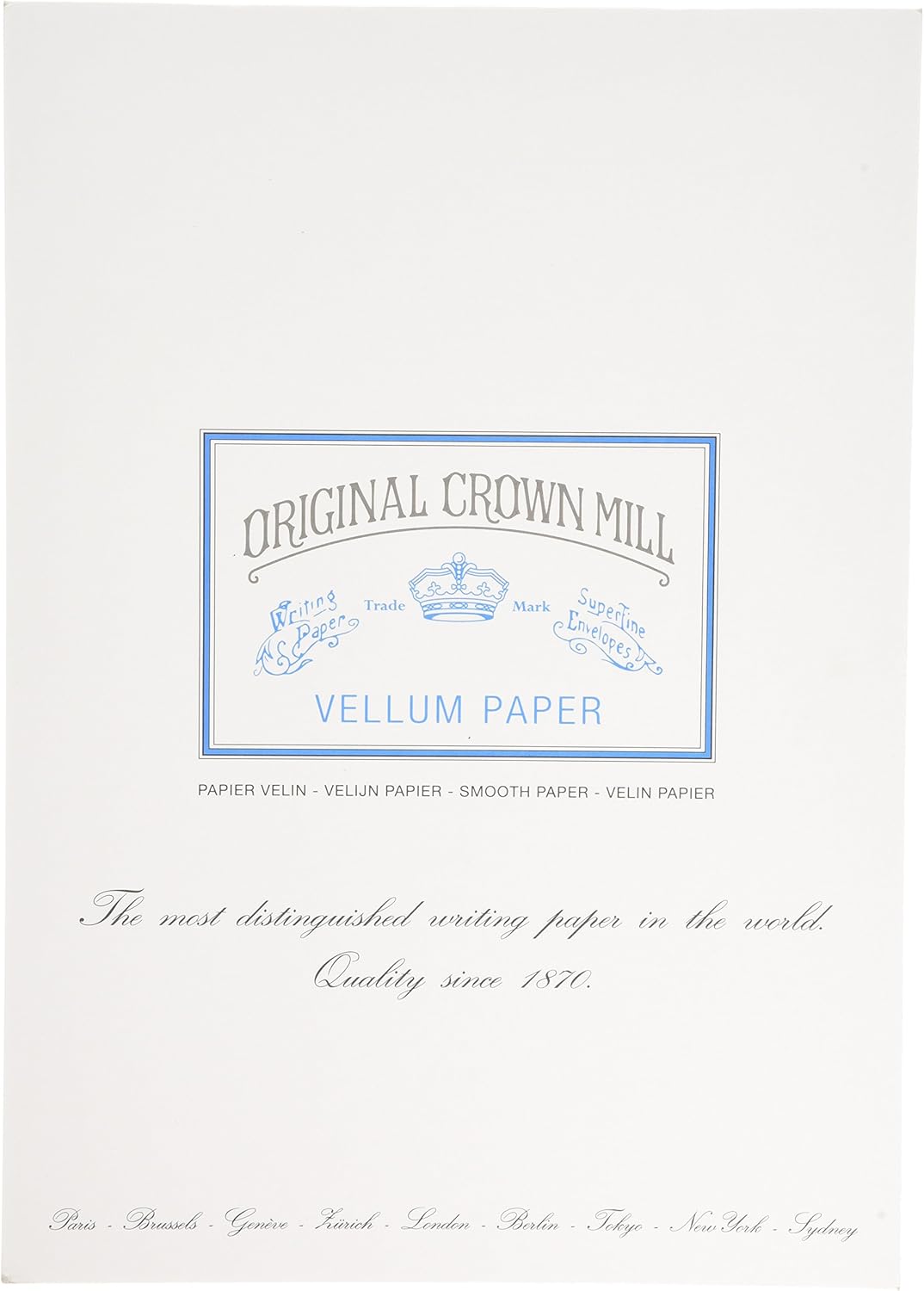 Original Crown Mill Classic Line A4 Vellum Smooth Writing Pad – White ...
