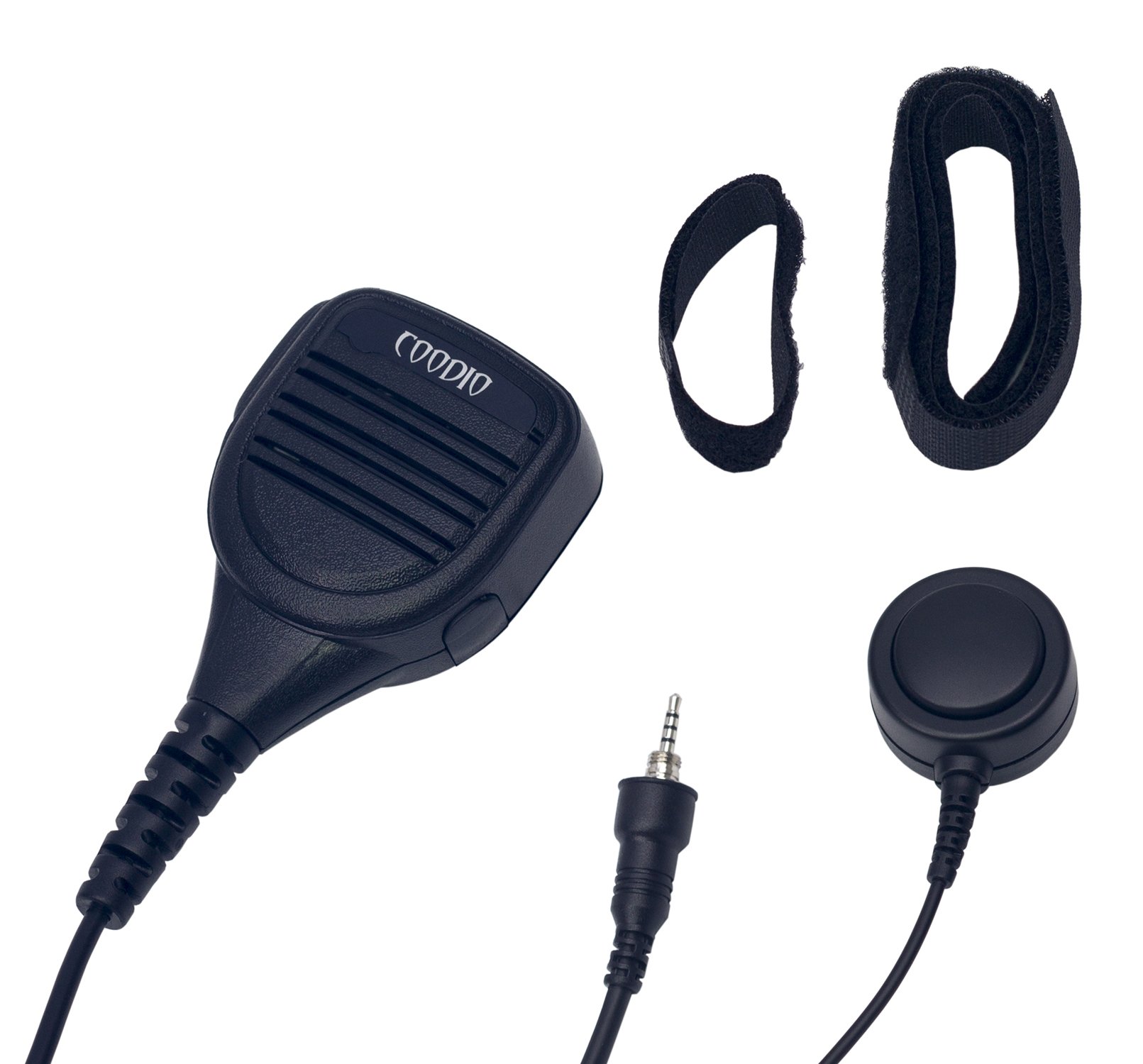 Buy Coodio Remote Lapel Microphone Shoulder Speaker Mic [Double PTT ...