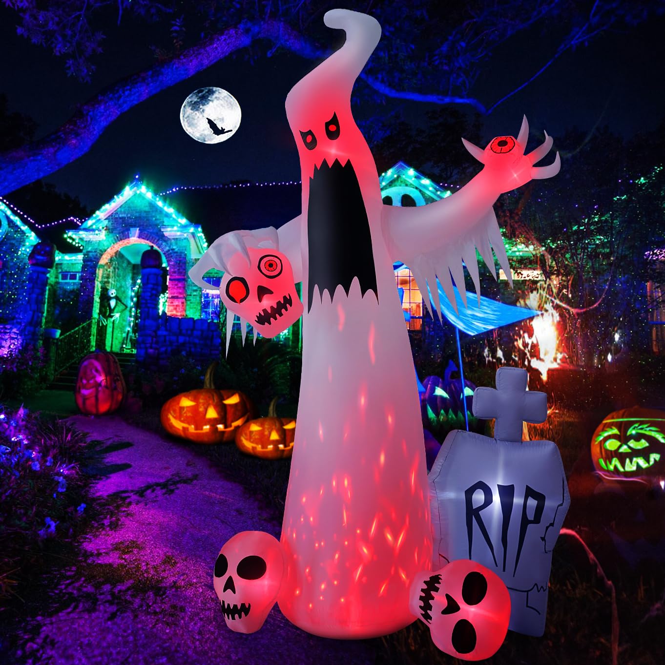 CAN'T TEST INFLATION***HOPOCO 12 FT Halloween Inflatables Outdoor ...