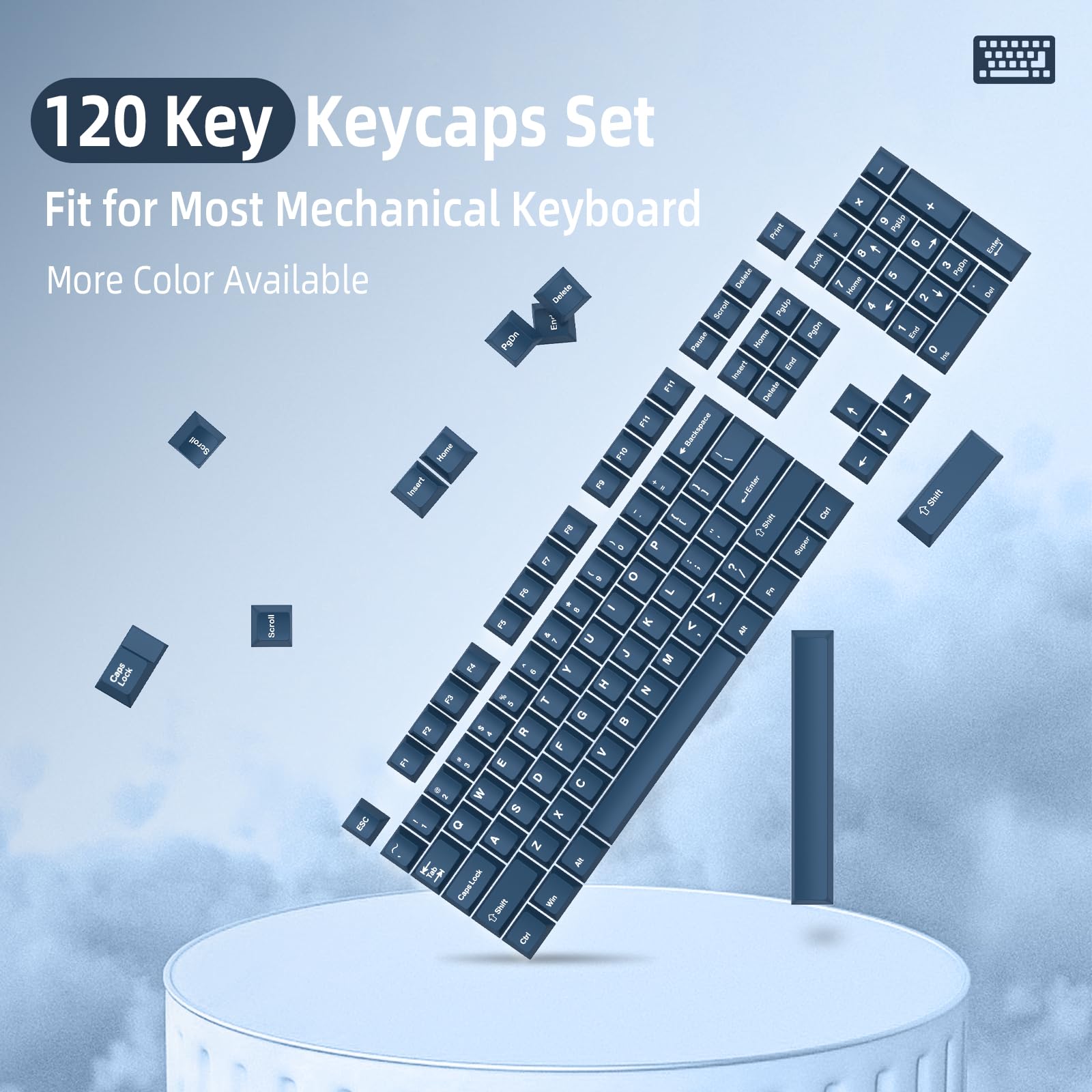 Mua 120 Key Custom PBT Keycap Set Double Shot Cherry Profile for 61/68 ...