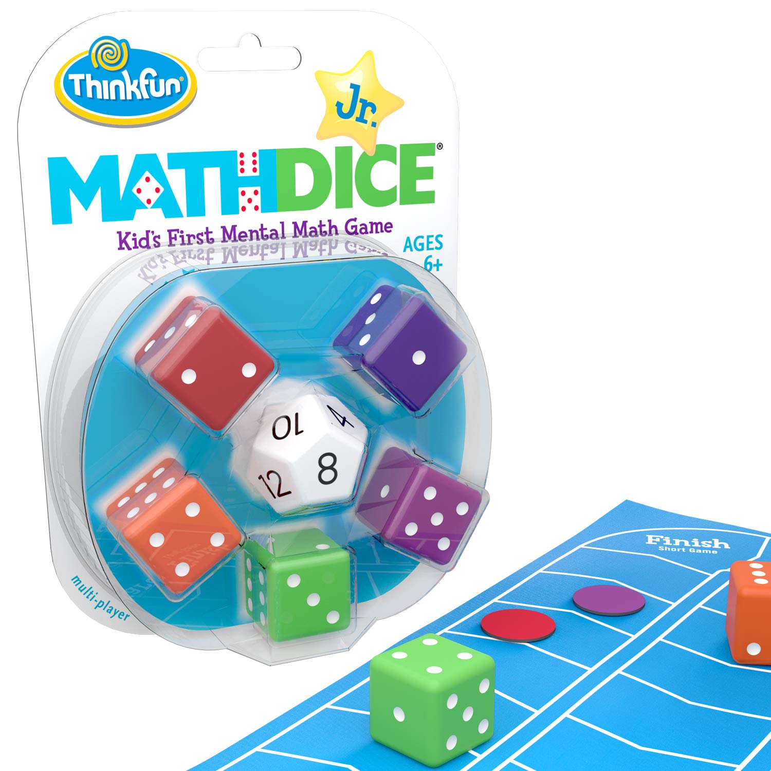 Buy ThinkFun Math Dice Junior Game For Boys And Girls Age 6 And Up