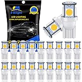 Amazon.com: Alopee 30 Pack Led 194 Bulb Red 5050 Chips 5SMD, DC 12V W5W ...