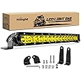 Amazon.com: Nilight Led Light Bar Amber 17 Inch 80W Super Slim Spot Flood Combo 8000LM 3D ...