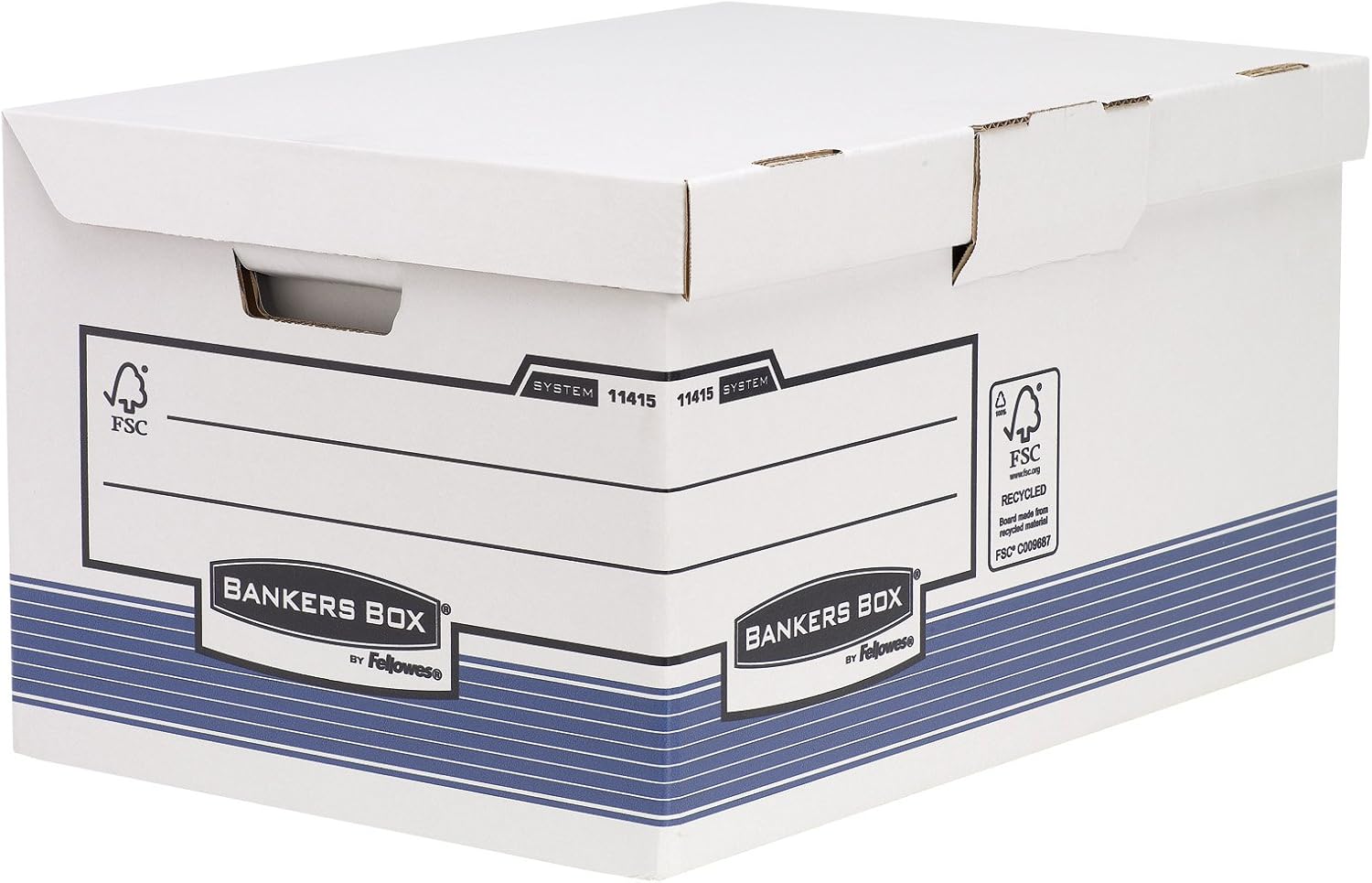 Bankers Box System 293 x 378 x 545mm Flip Top Maxi Storage Box – Blue ...
