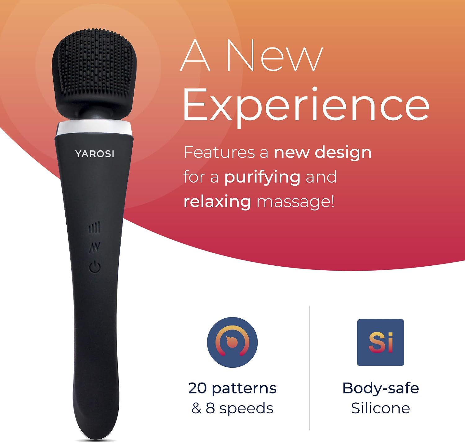 Yarosi Wireless Curve Brush Therapeutic Device Waterproof Version – 8 ...