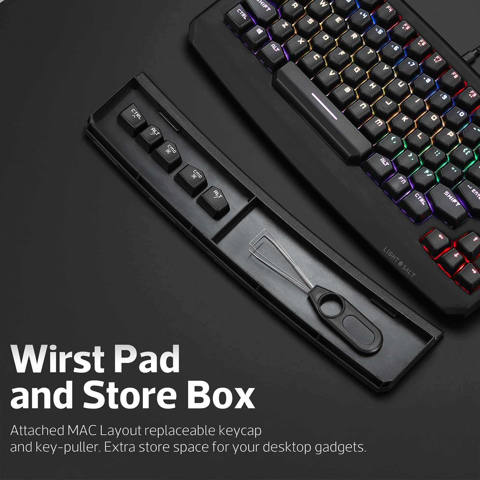 Mua LIGHTSALT Kurve - 79 Keys Ergonomic Mechanical Keyboard, True RGB ...