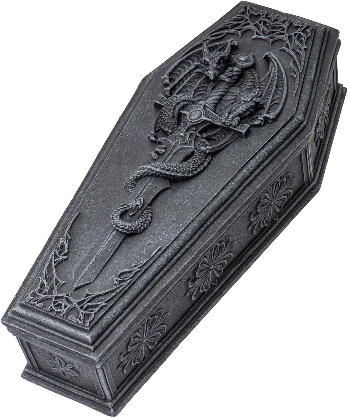 Amazon.com: Summit Collection Gothic Dragon Sword Coffin Keepsake Box ...