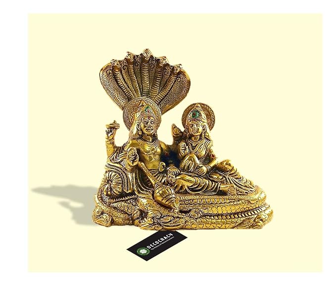 Buy Decocracy Metal Laxmi Narayan Murti for Puja at Home – Beautiful ...