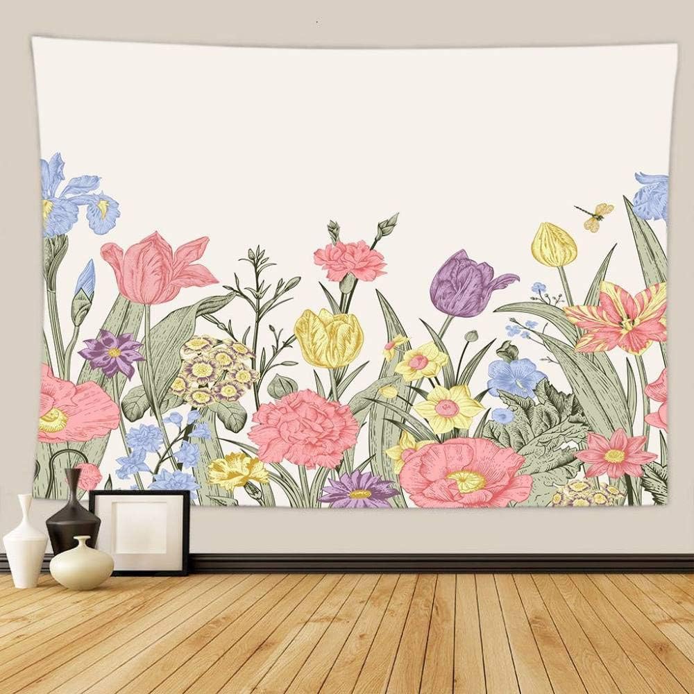 XCSLH Tapiz De Pared,Nordic Pequeñas Flores Frescas Dragonfly Tapestry ...
