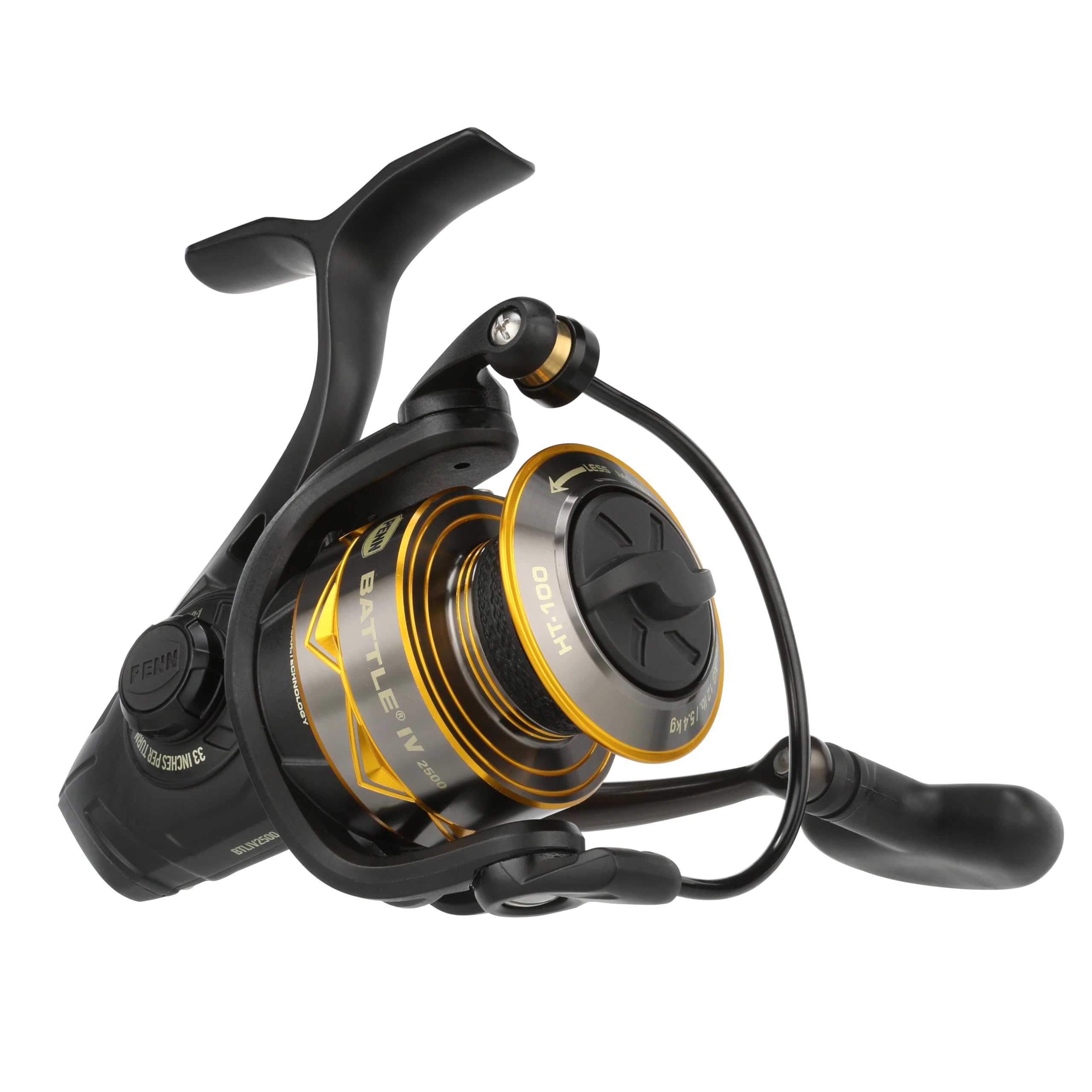 PENN Battle IV Size 2500 Spinning Fishing Reel, Full Metal Body and ...