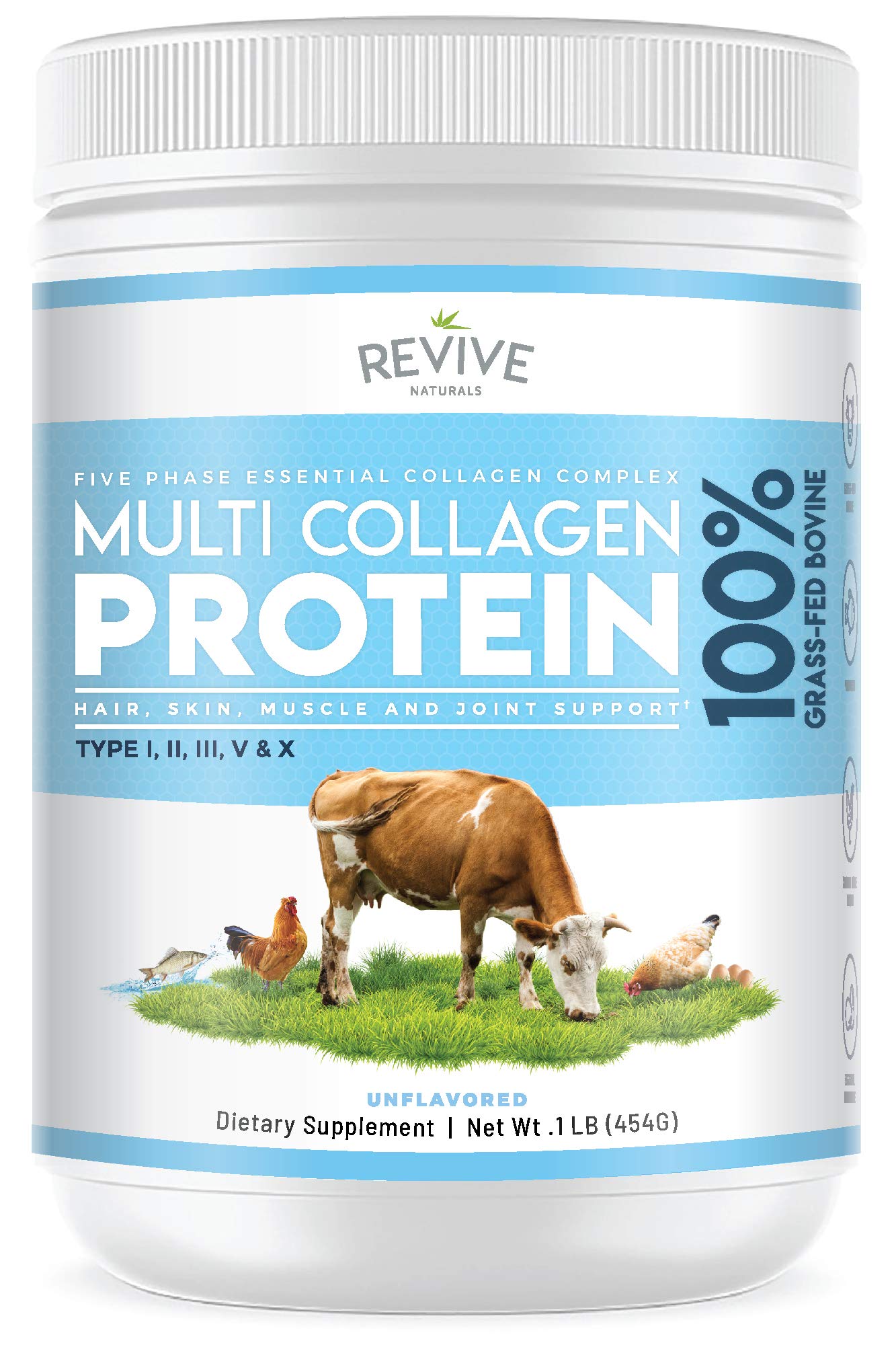 Mua Revive Naturals Multi Collagen Hydrolyzed Protein Powder (16oz ...