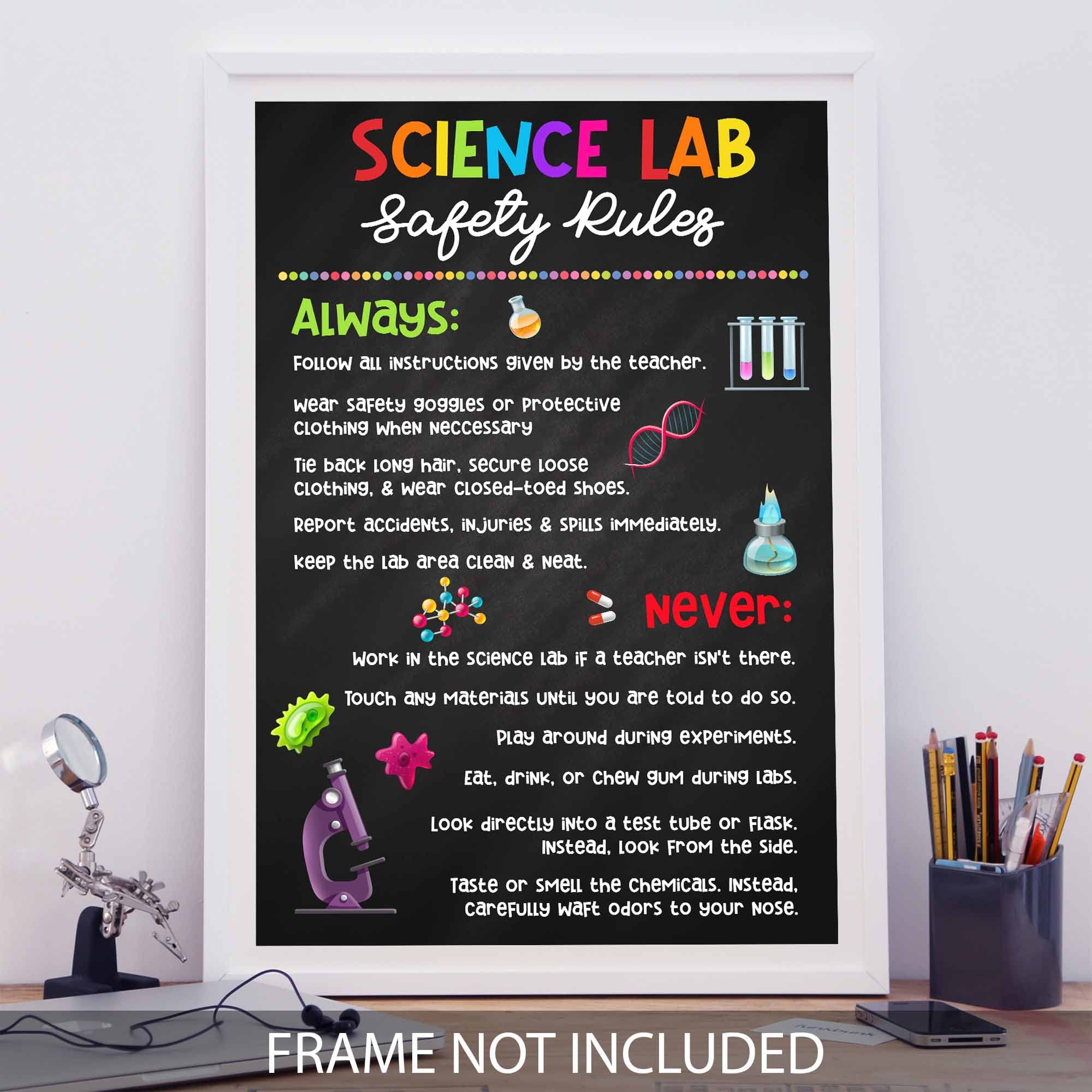 Mua Jinniee Science Lab Safety Rules Science Classroom Decorations ...