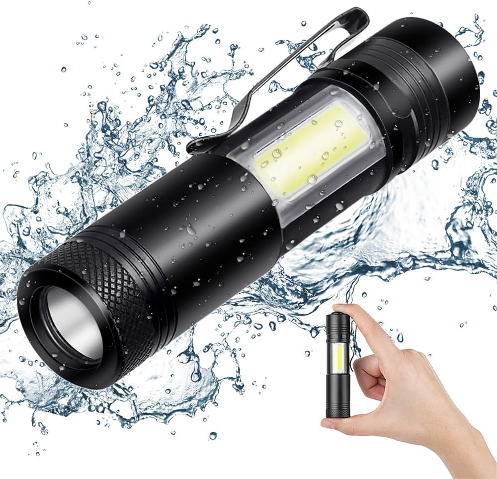 Amazon.com: Portable Mini LED Flashlight Ultra Bright 500 Lumens ...