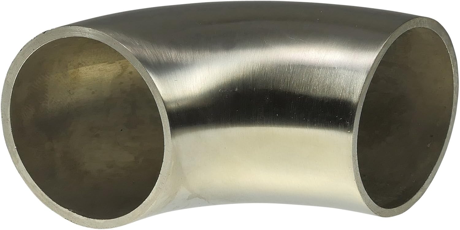 Badtke Edelstahl Rohrbogen 90 Grad, geschweißt, DIN 2605, Bauart 3 ...