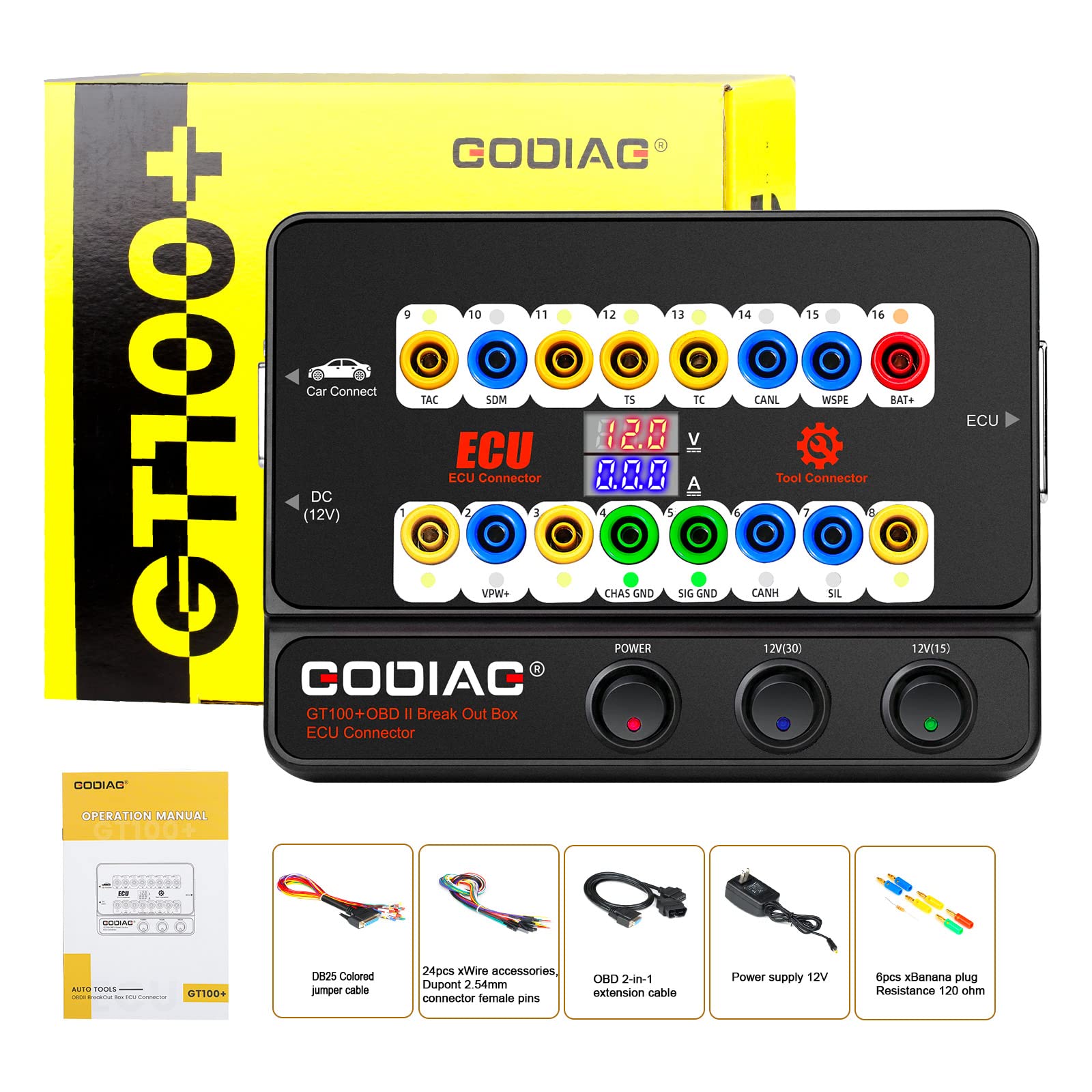 Mua GODIAG OBDII Breakout Box, OBD2 K-LINE Protocol Detector Scan ECU ...