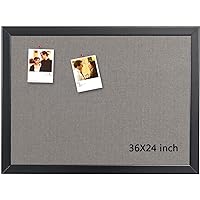 Amazon.com : Teling Framed Bulletin Board 48 x 36 Inch Black Cork ...