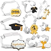 Amazon.com: 8PCS Graduation Cookie Cutters 2023 Shapes Set - Graduation ...